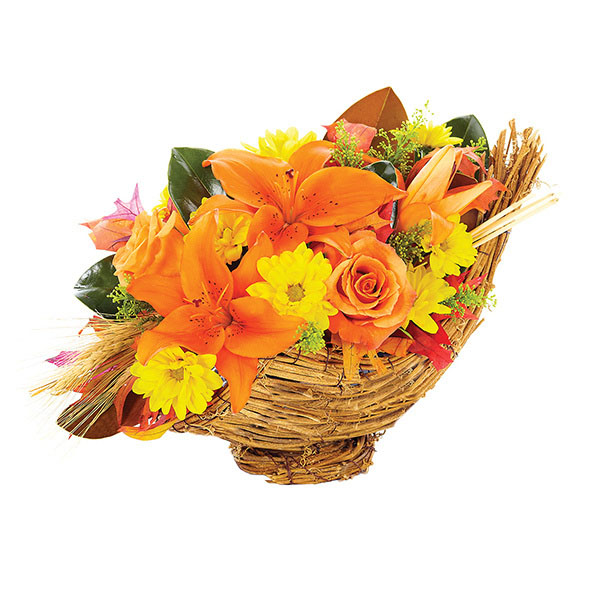 Fresh Harvest Cornucopia for delivery today | Flowers By Eva