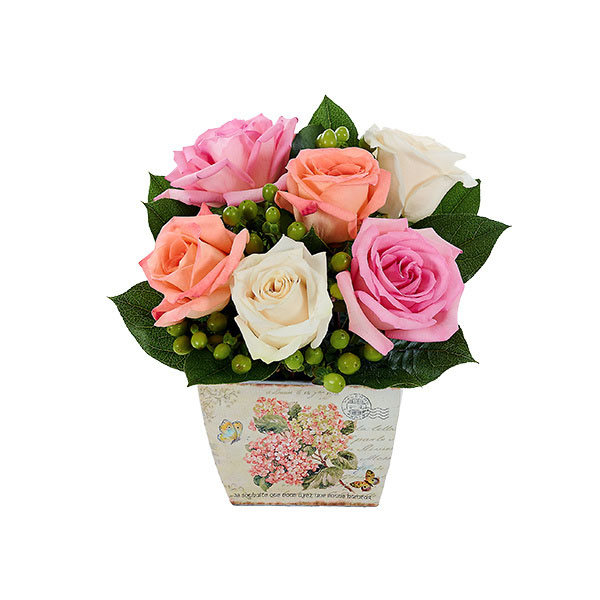 Rose And Hydrangea Garden Bouquet For Delivery Today Ruths Roses