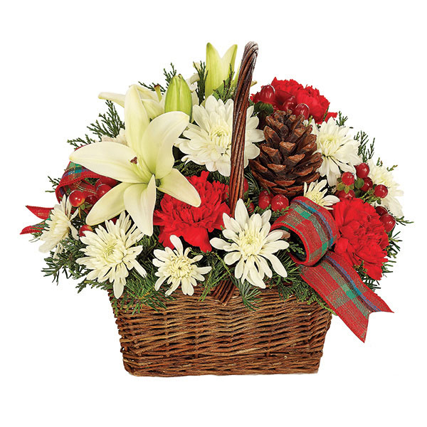 Holiday Joy Basket for delivery today | Ruth's Roses