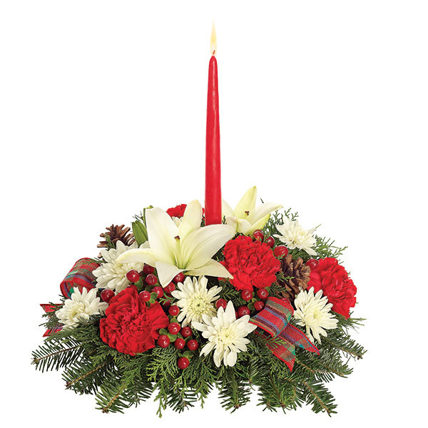 Holiday Joy Centerpiece for delivery today | Flowers By Eva