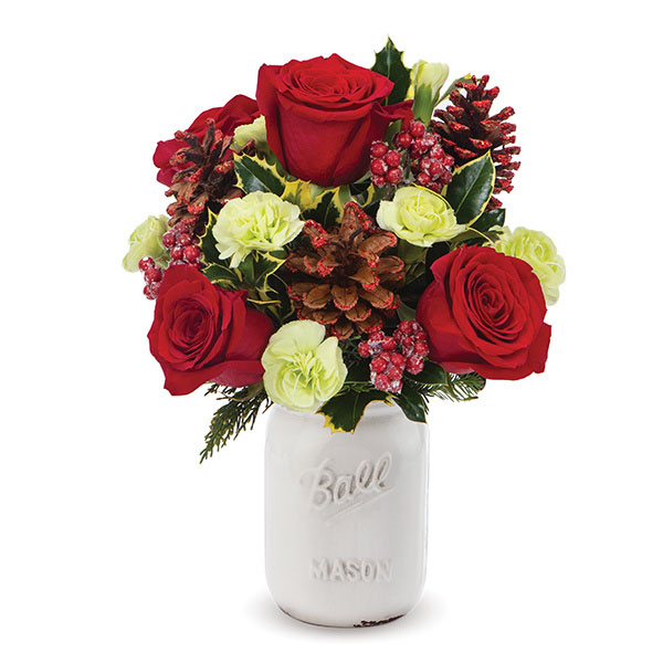 Merry All the Way Bouquet for delivery today | Ruth's Roses