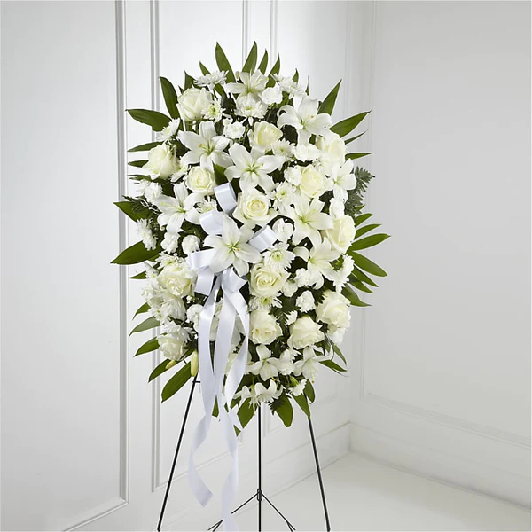 Exquisite Tribute Standing Spray for delivery today | Ruth's Roses